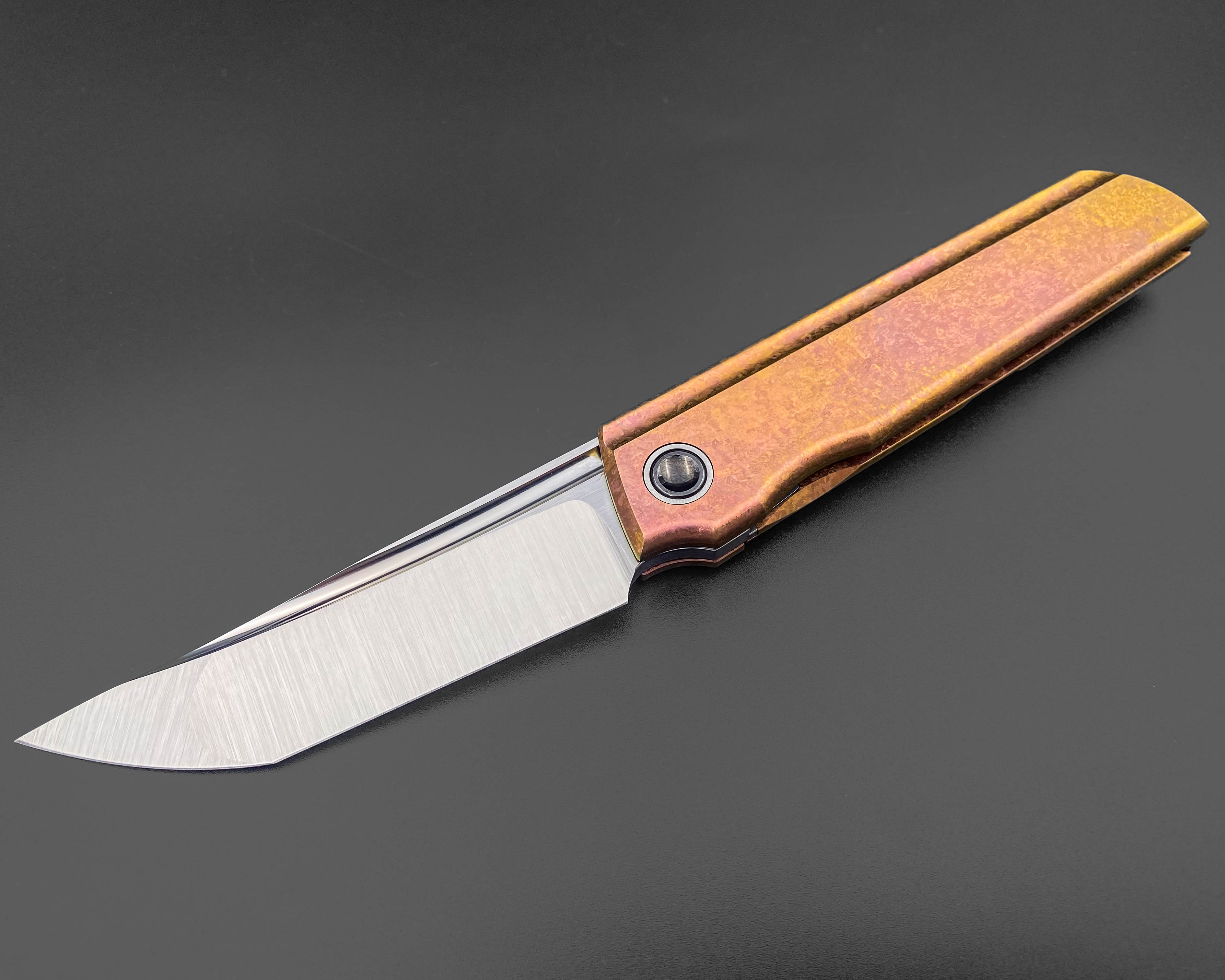 Складной нож Common M390 CrystalTi orange | TouTown